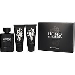 Salvatore Ferragamo Uomo Signature Cologne Gift Set -3pc | FragranceNet ...