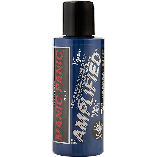 Manic Panic Shocking Blue On Unbleached Hair